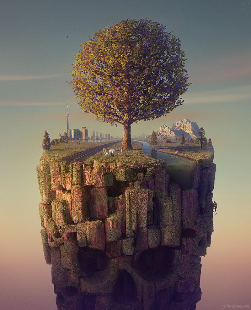 Artist Creates Digital Paintings of Dreamlike Worlds and Surreal ...